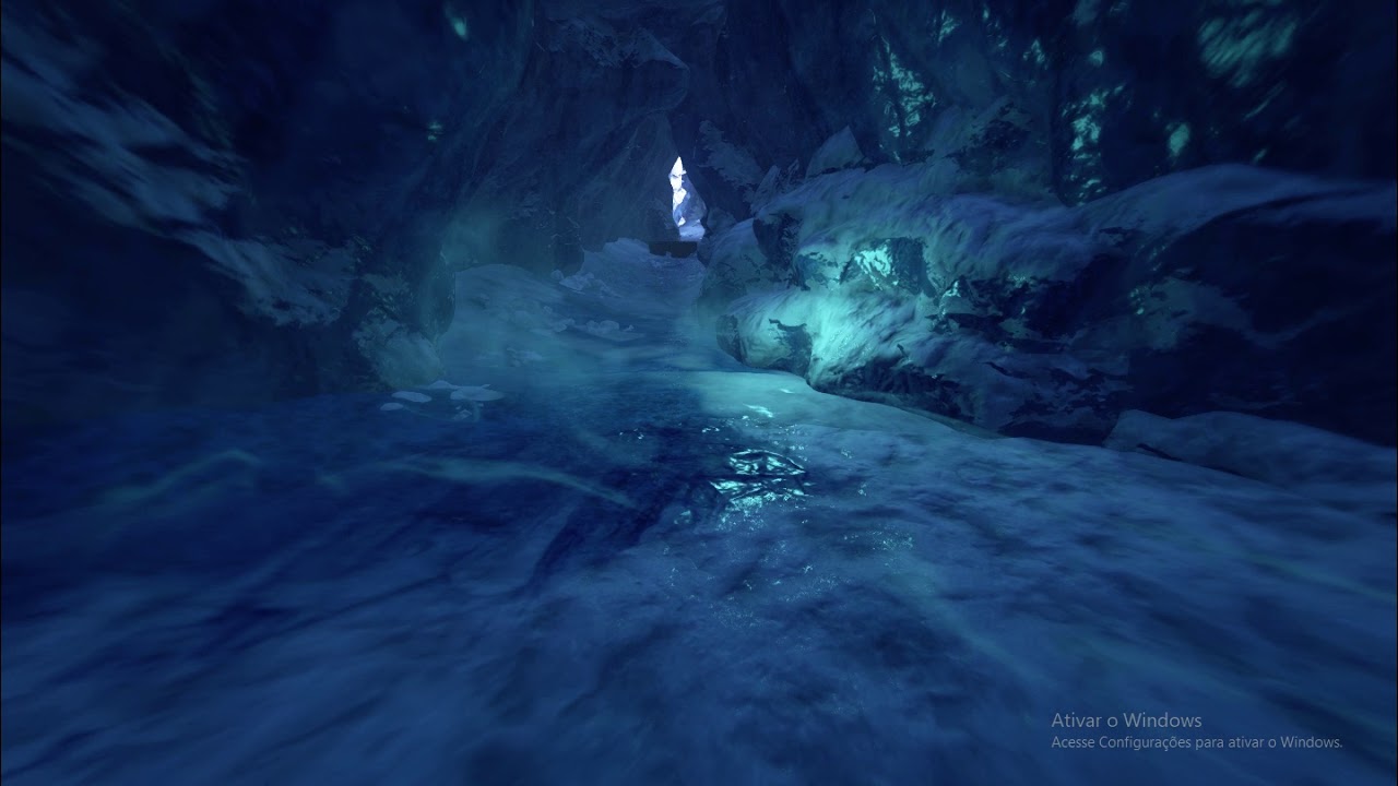 Servidor Lost World Ice cave (Island) Base tour - YouTube