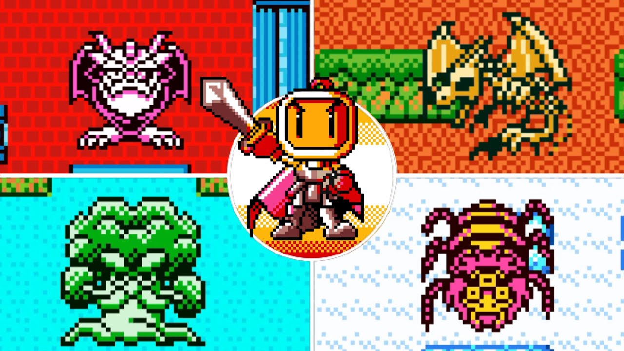 Pocket Bomberman (Game Boy Color) All Bosses (No Damage) - YouTube