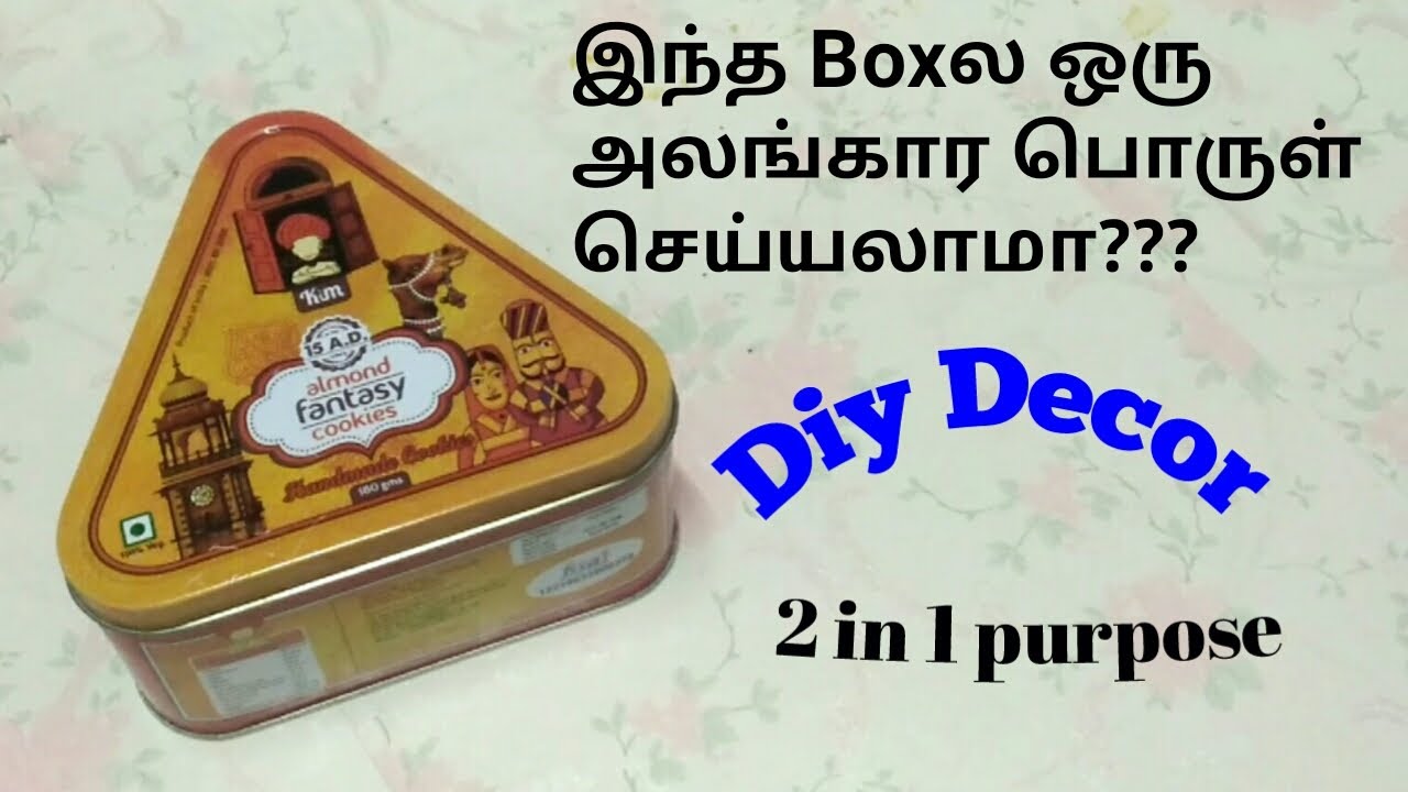Diy decor idea using metal box... - YouTube