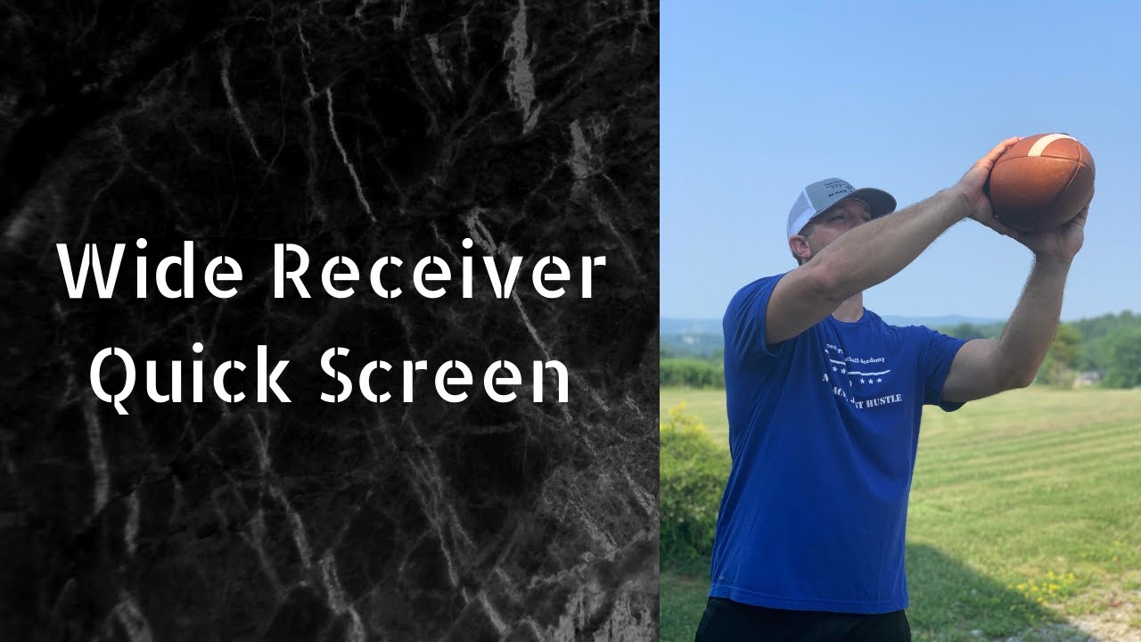 How To Run the Quick Screen as a Wide Receiver with Coach Scott Fichter ...