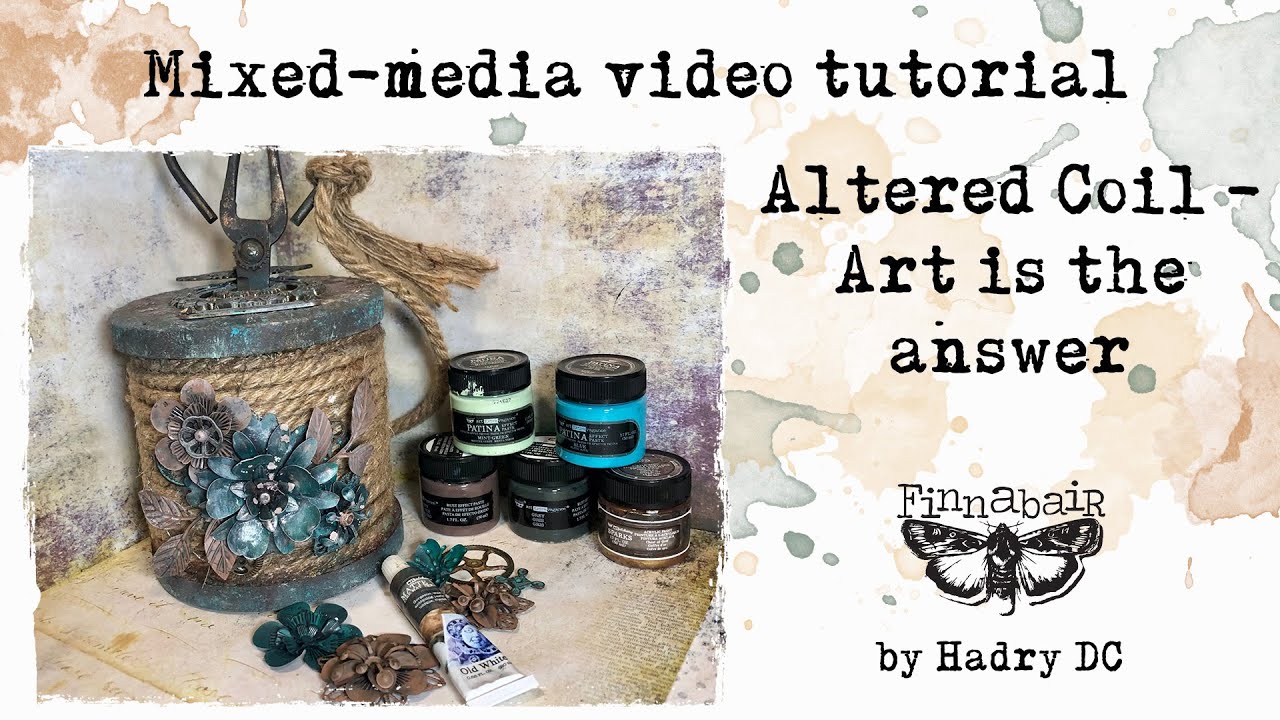 Altered Coil - Art is the answer by @HadryDCMixedMedia - YouTube