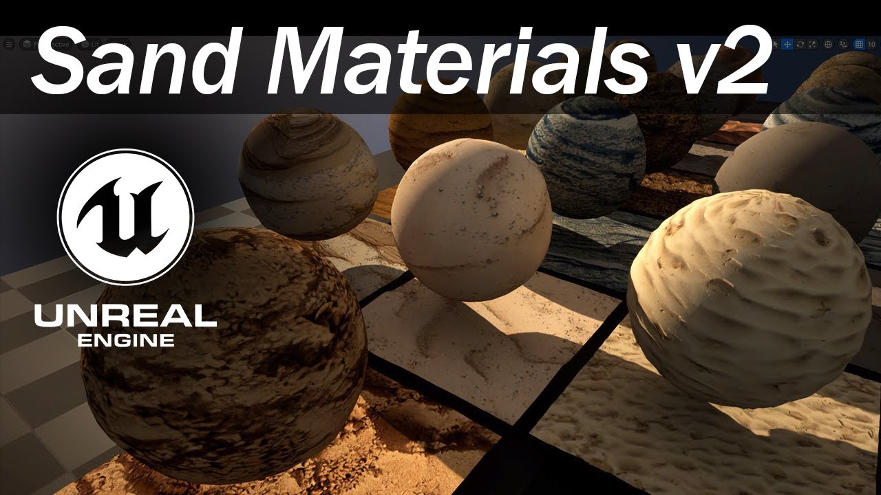 unreal Sand Material v2 | Seamless | PBR - YouTube