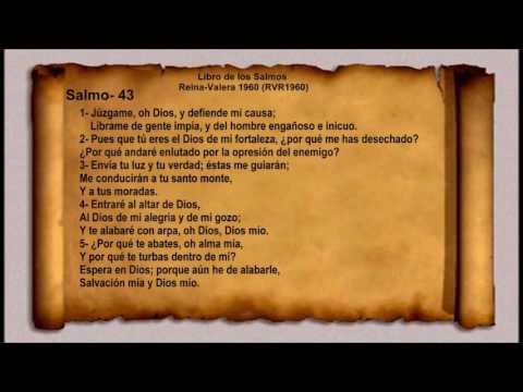 La biblia libro de los salmos Salmo 43 Reina Valera 1960 RVR1960 - YouTube