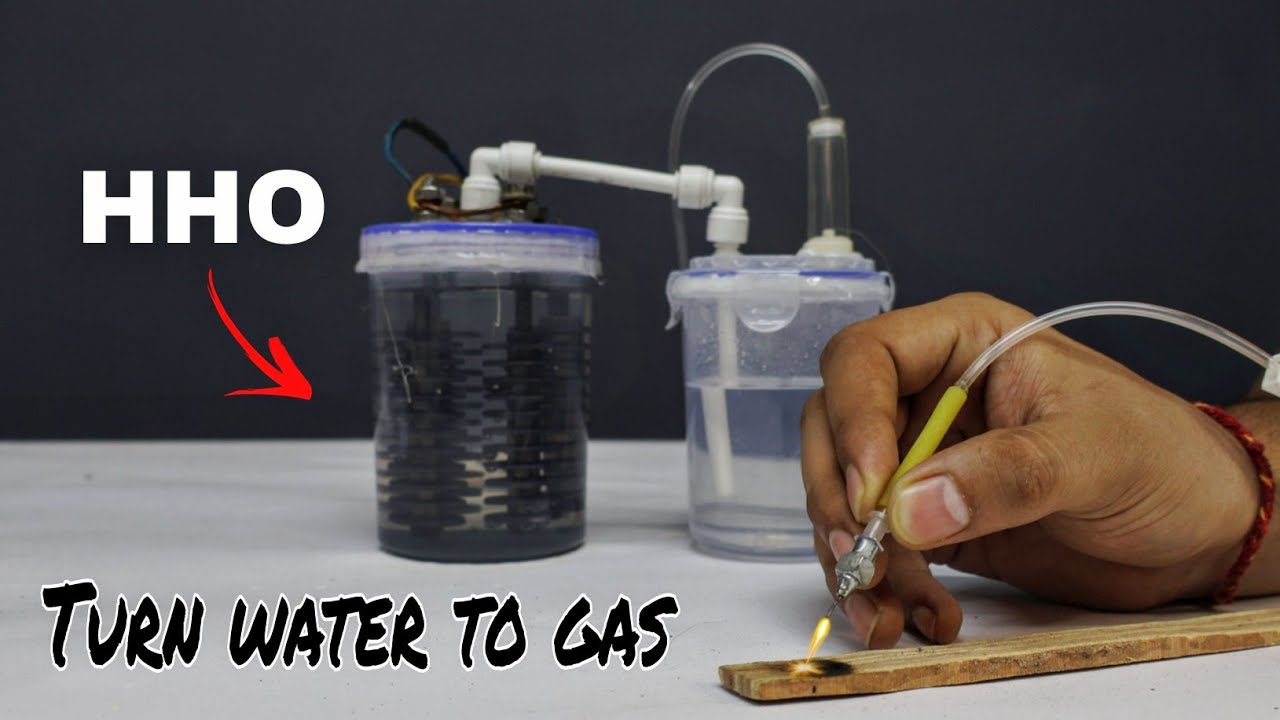 Making a simple hydrogen generator from scratch | water into fuel ...