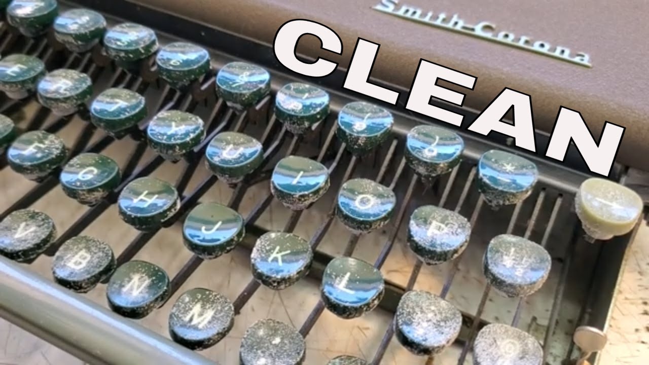 Smith Corona Typewriter, Clean Keytops, Wash Keyboard, Polish Letters ...