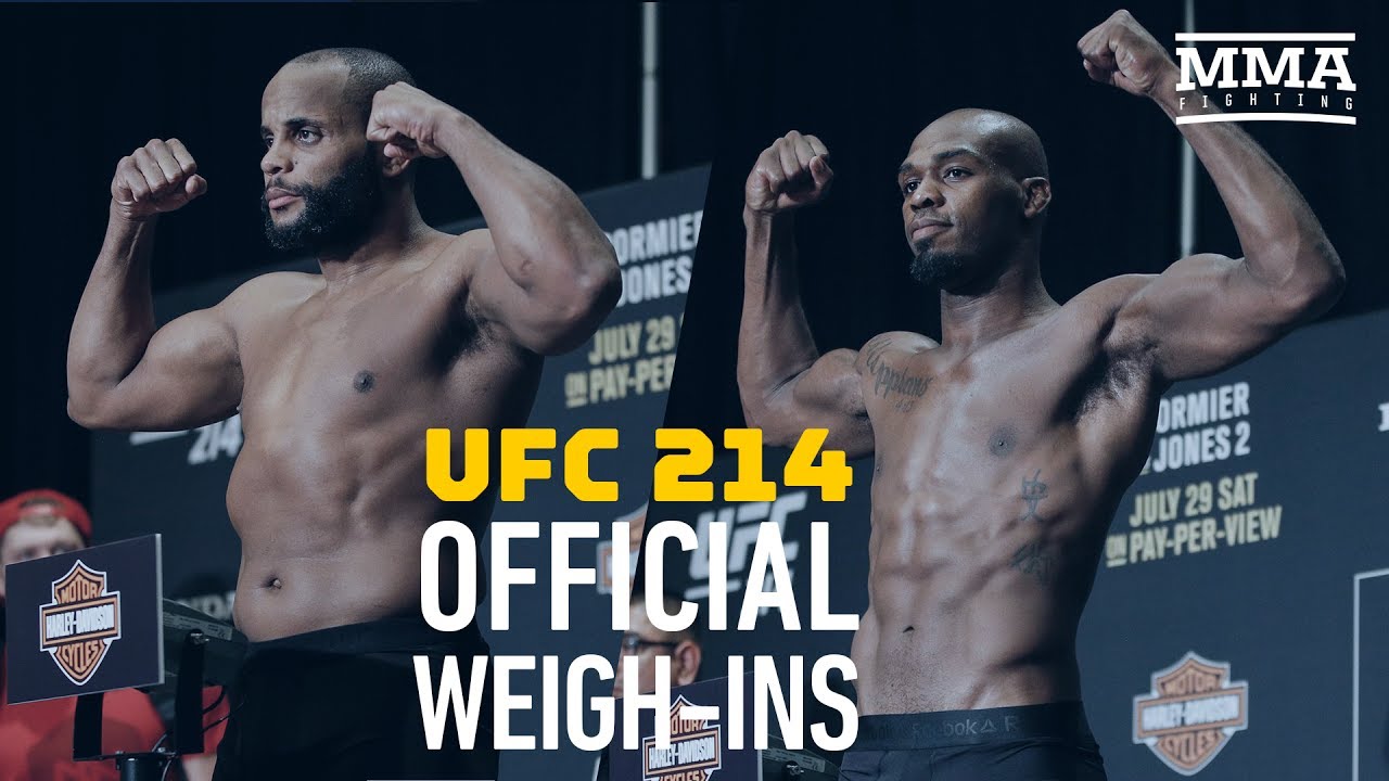UFC 214 Official Weigh-In Highlights - MMA Fighting - YouTube