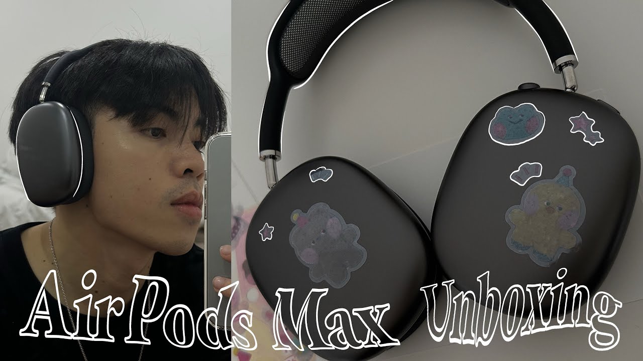 aesthetic unboxing of the new *AirPods Max 🎧 decorating & first ...