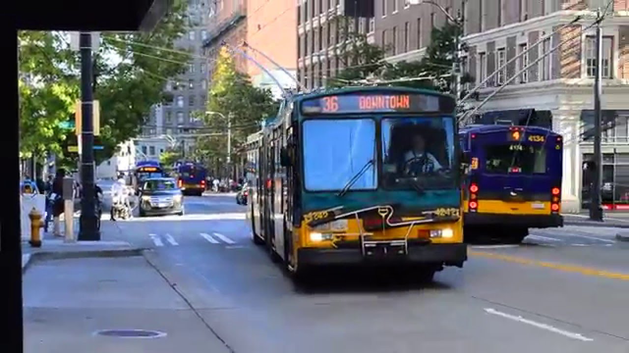 King County Metro 1991 Breda DuoBus 350 Electric Trolleybus 4242 On The ...