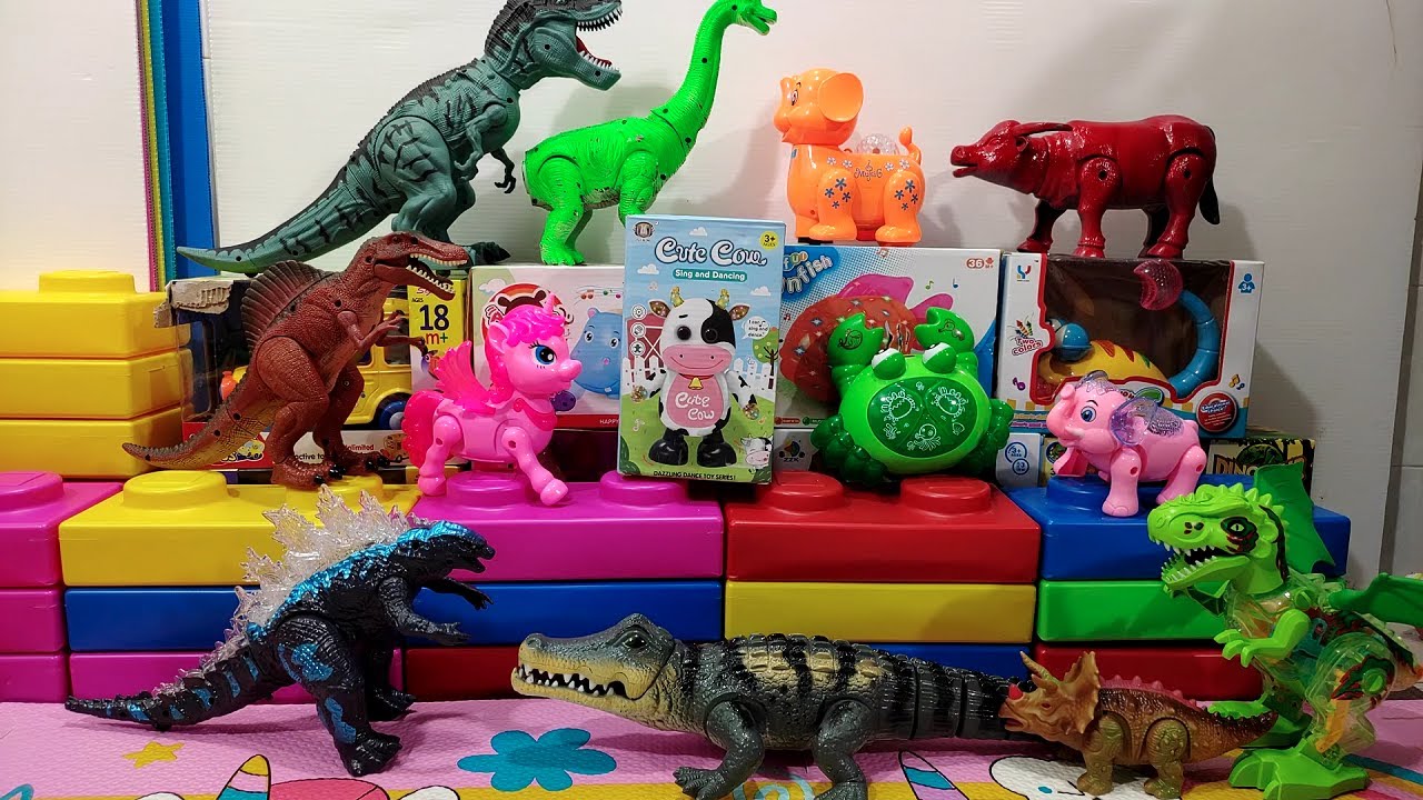 wow!! unbox cute cow dance รีวิวของเล่นวัวเต้น และผองเพื่อน ก็อตซิลล่า ...