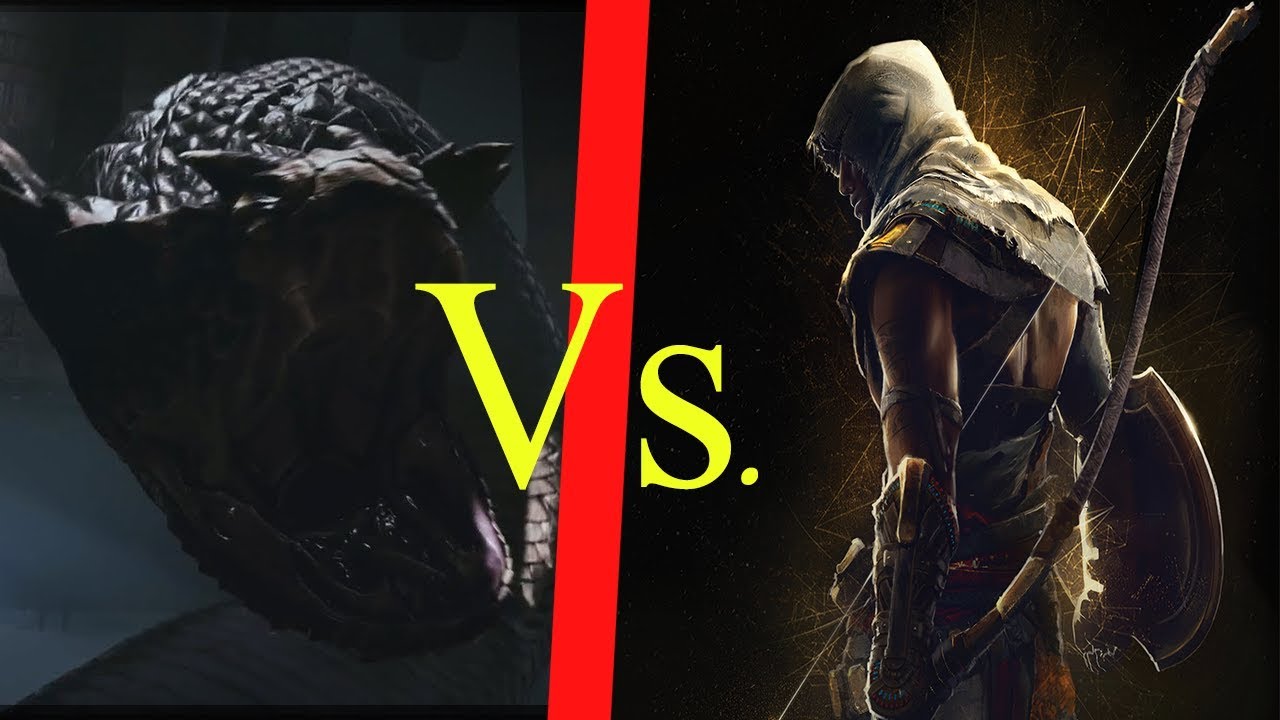 Assassin's Creed Origins - Apophis(Giant Snake) Boss Fight - YouTube