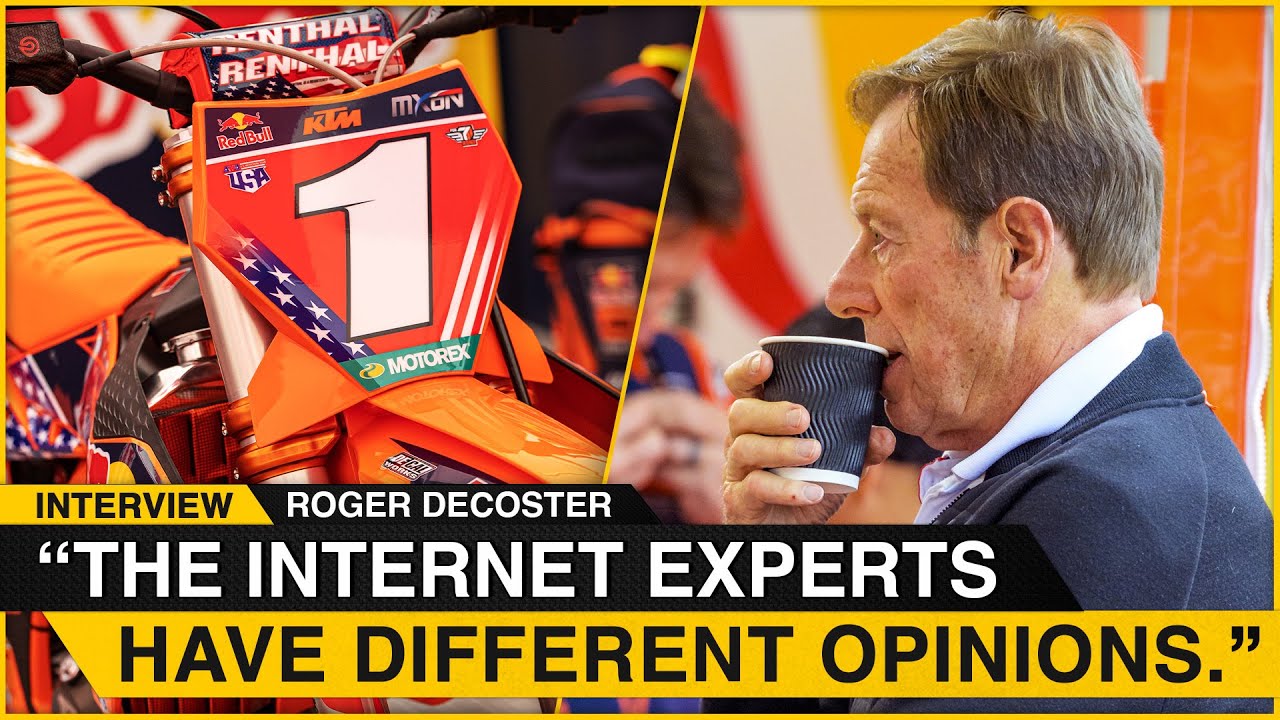 "The internet experts have different opinions." | Roger DeCoster on ...