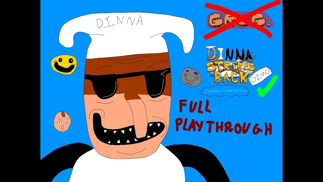 DINNA STRIKES BACK demo squeaky clean edition FULL PLAYTHROUGH - YouTube