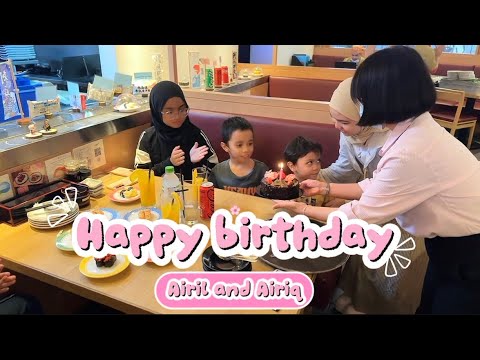 Alhamdulillah anak2 happy!! Happy borthday anak anak mama!!