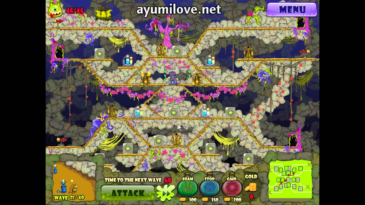 Ayumilove Monsters TD Level 10 Playthrough - YouTube