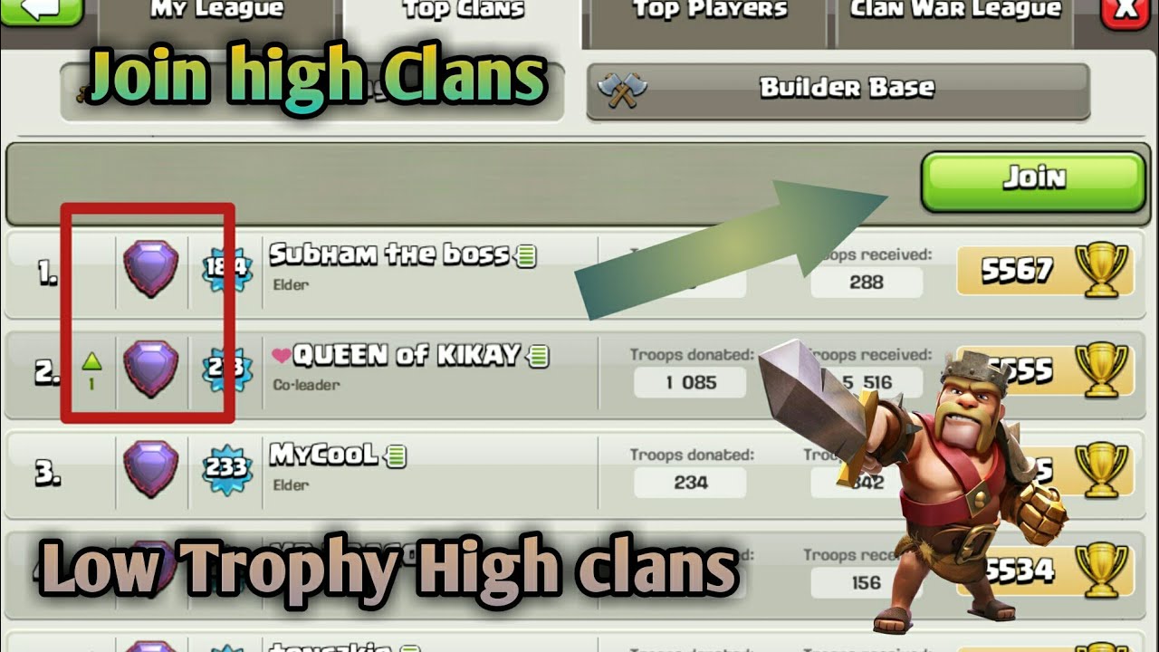 How To Join High Level Clan in Clash Of Clans | find high level clan in ...