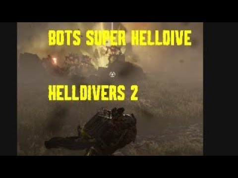 Helldivers 2 Super Helldive difficulty vs Automatons - YouTube