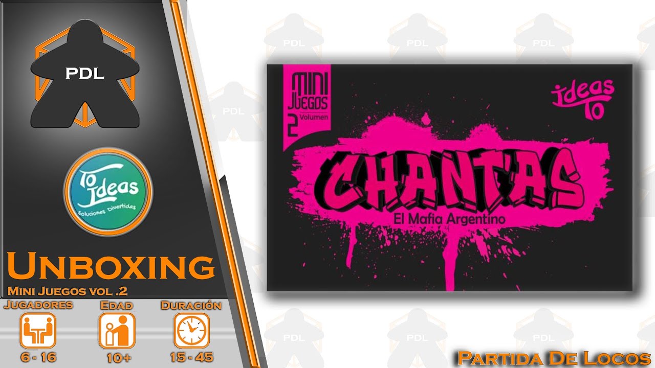 Chantas, el Mafia Argentino | Unboxing | Ideas To | Partida de Locos ...