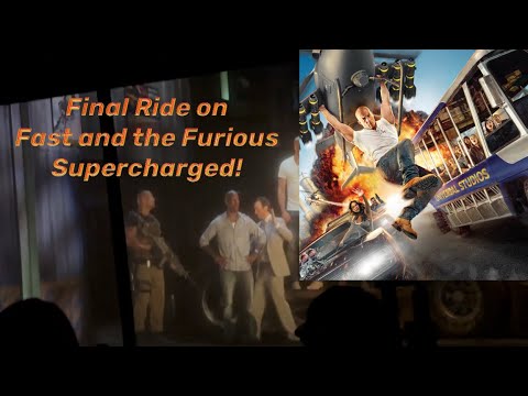 Final Ride on Fast and the Furious Supercharged |Full Studio Tour POV |4k 60FPS | Universal ...