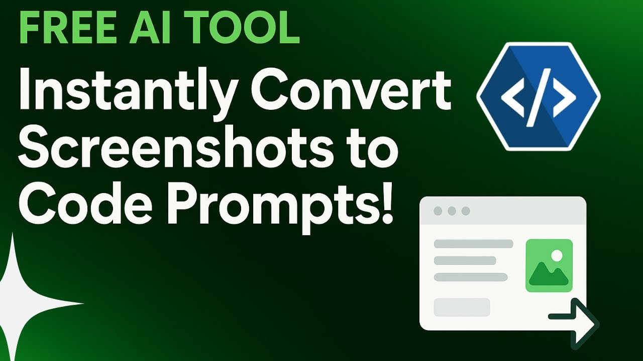 This FREE AI Tool Converts Screenshot to UI in seconds | AI Prompt ...