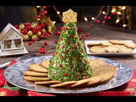 Botana de Queso con Ostiones en forma de Árbol de Navidad | Botana ...
