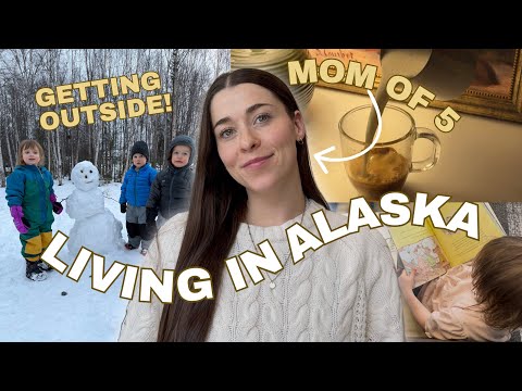 Full Winter Day Living In Alaska With 4 Kids UNDER 4 & A TEEN | Solo Parenting Vlog