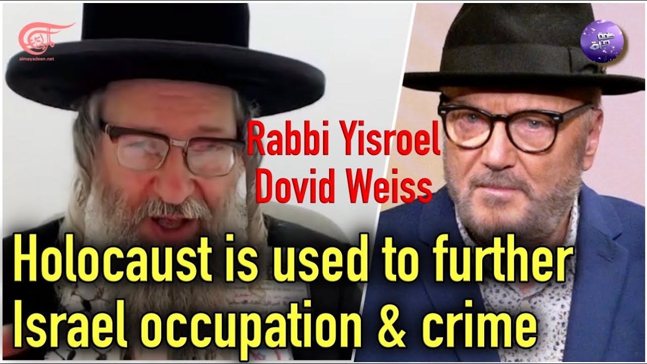 Rabbi Weiss: They take Holocaust as a tool to further their occupation ...