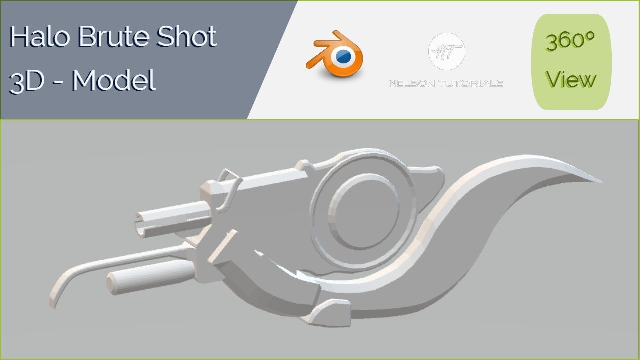 Halo Brute Shot - Render Preview - YouTube