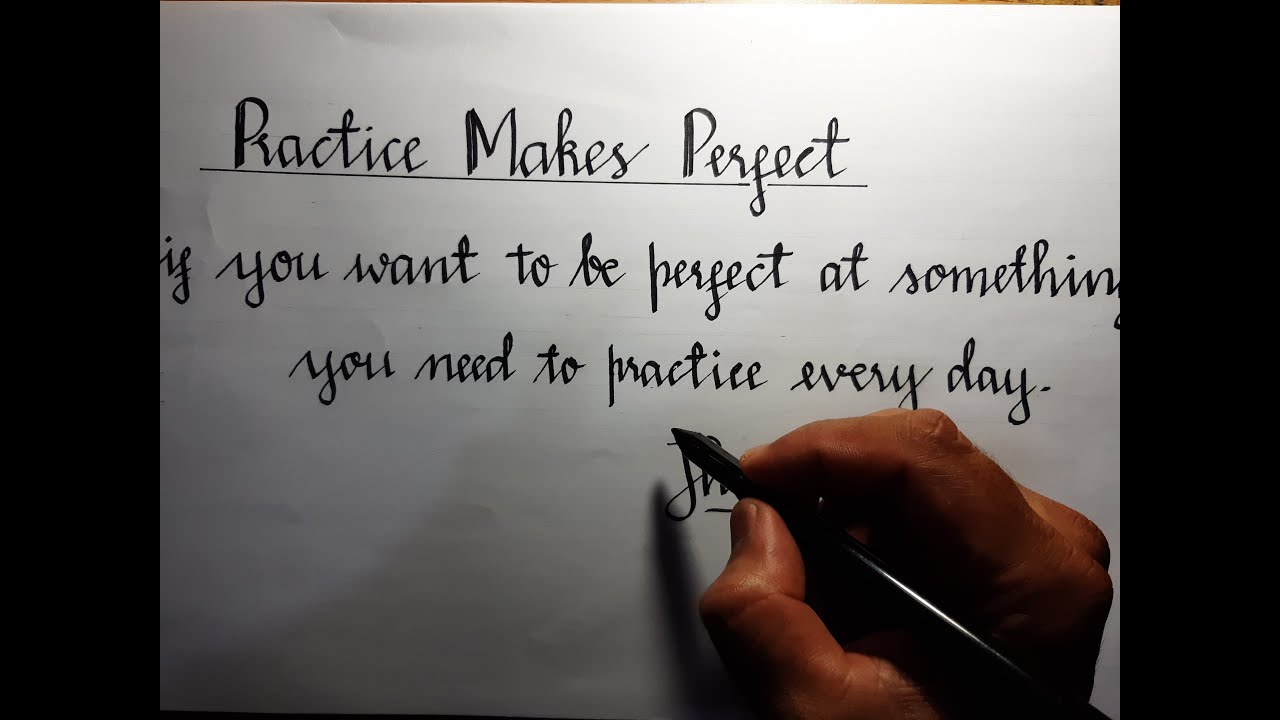 Beautiful English Handwriting Styles | English Proverb | English neat ...