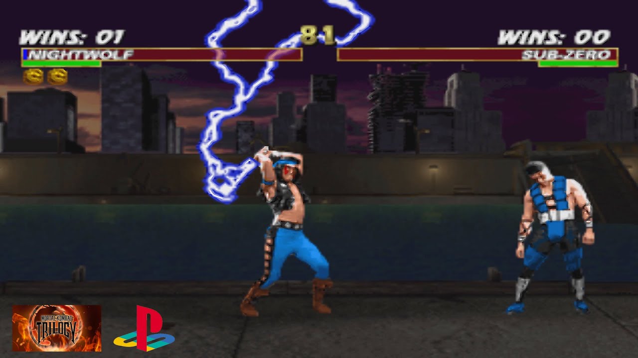 Mortal Kombat Trilogy MKT NIGHT WOLF Special Moves and Finishers - YouTube