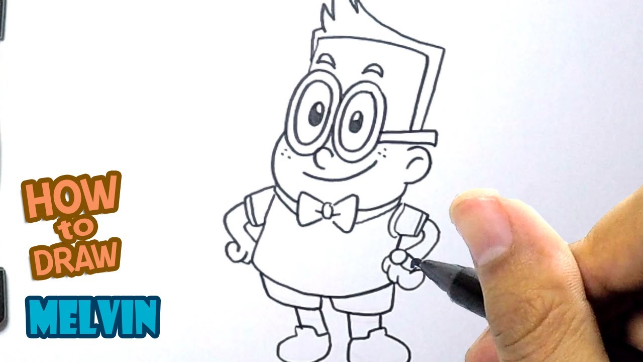 How to Draw Melvin Sneedly | Drawing Captain Underpants - YouTube