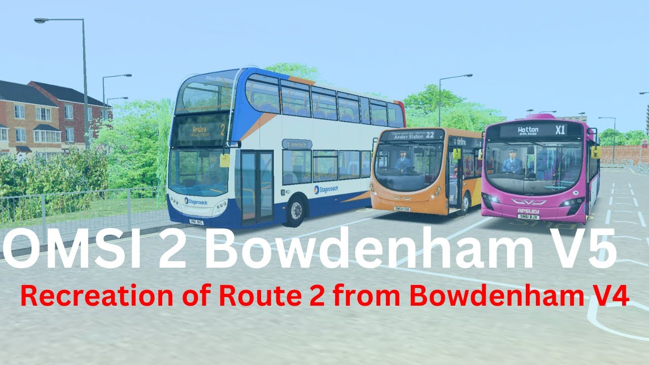 OMSI 2 Bowdenham V5| recreated Route 2 in V5 - YouTube
