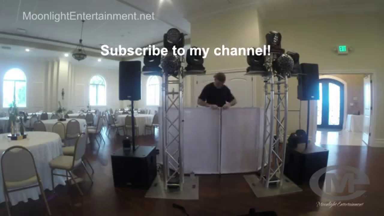 DJ Gig Log Time Lapse American DJ lights and the ADJ Event Facade - YouTube