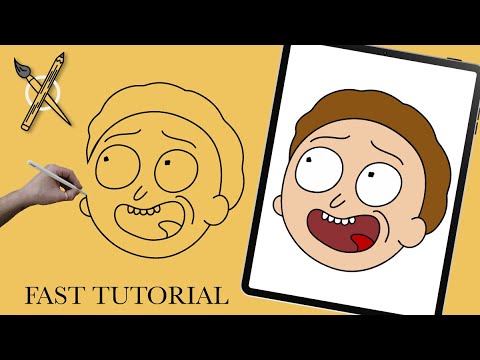 HOW TO DRAW A MORTY SMITH FROM RICK&MORTY. EASY STEP BY STEP TUTORIAL ...