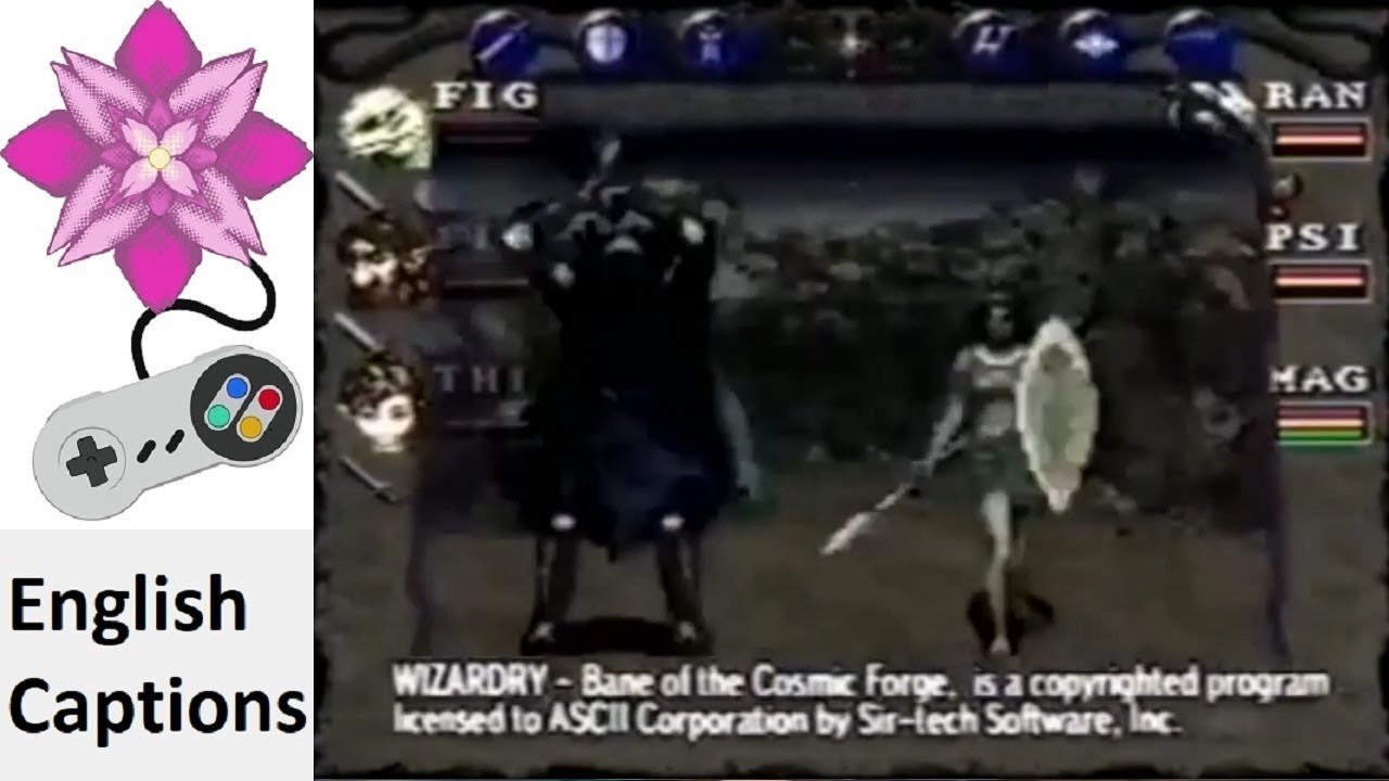 Wizardry VI: Bane of the Cosmic Forge (Super Famicom) Japanese ...