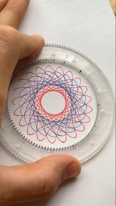 Geometric shapes in a basic Spirograph design #85 #shorts #ytshorts # ...