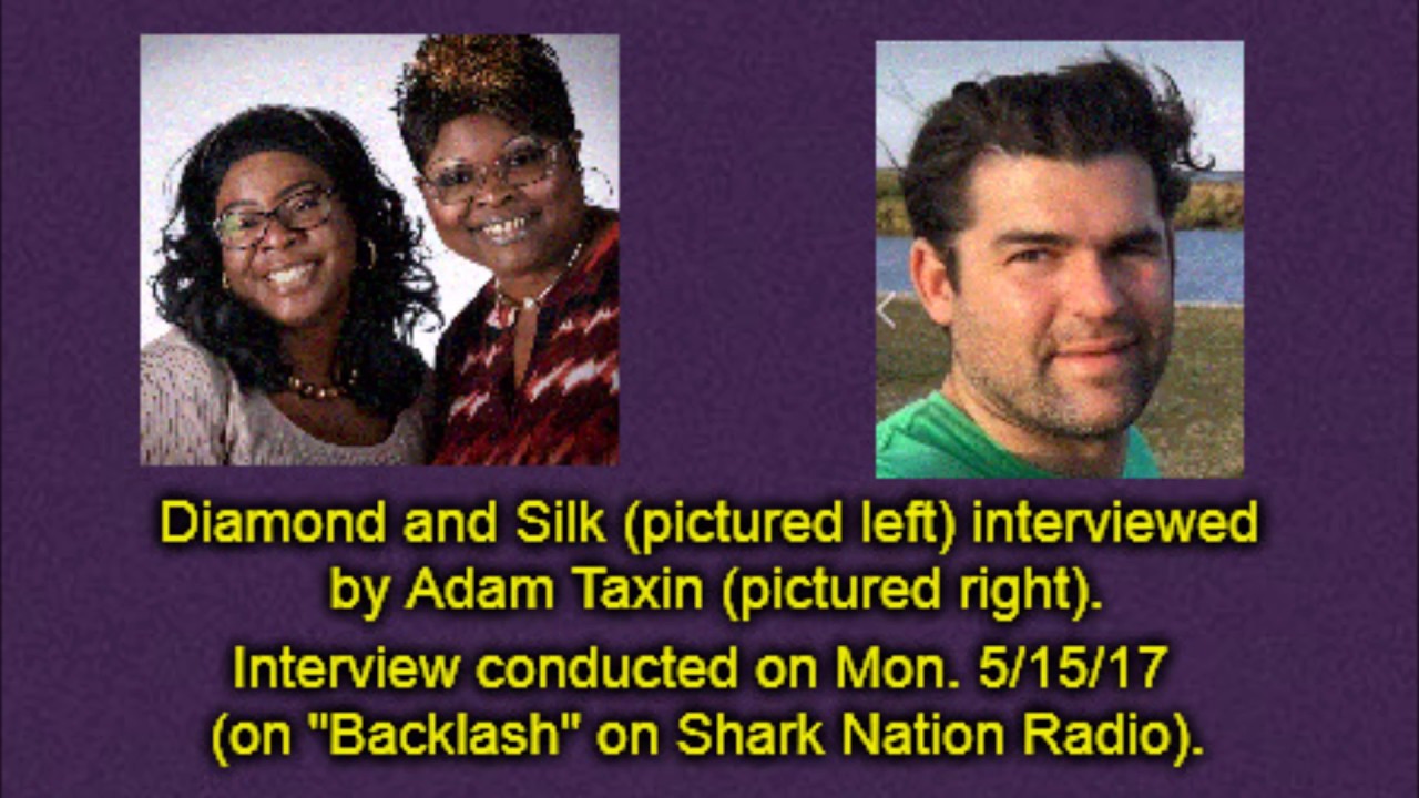 Diamond and Silk Interviewed by Adam Taxin on "Backlash" (Shark Nation ...