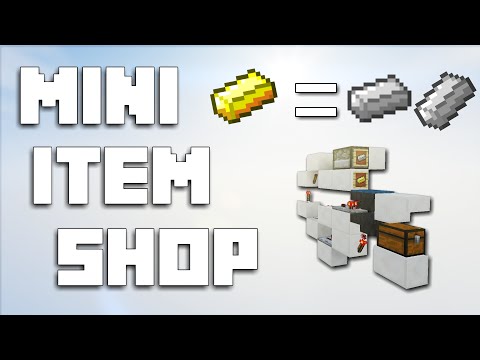Minecraft: Mini Item Shop [Tutorial] - YouTube