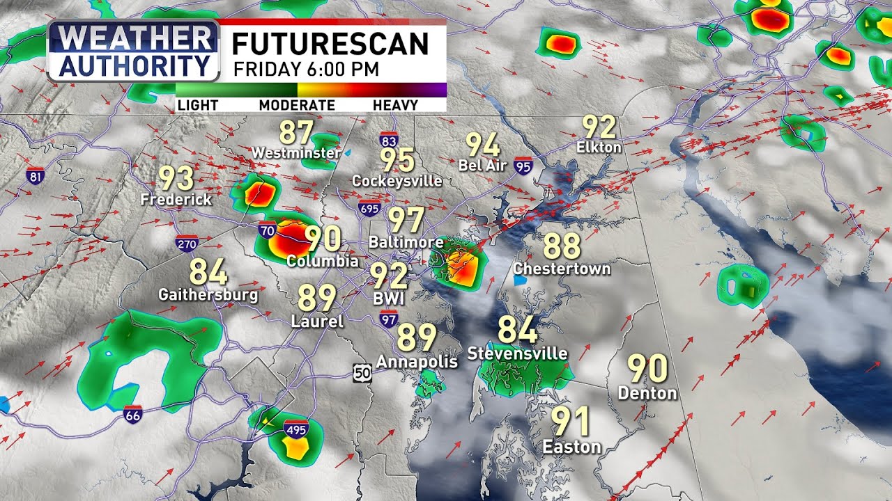 LIVE RADAR | Tracking storms across Maryland - YouTube