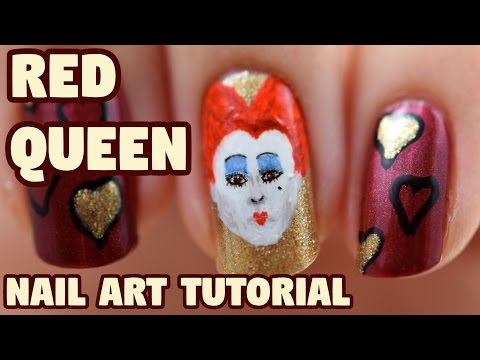 Alice Through The Looking Glass - Red Queen | Nailzini: A Nail Art Blog