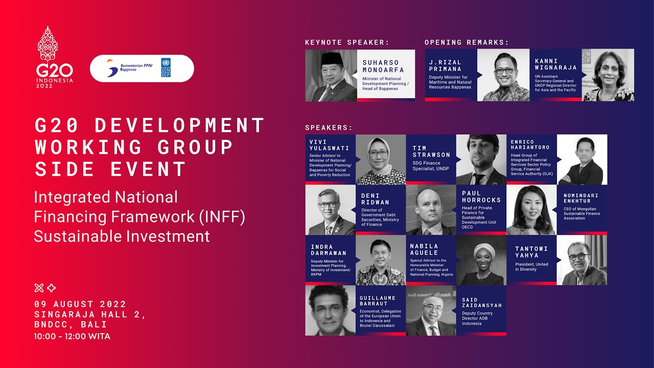 G20 3rd DWG Side Event: Integrated National Financing Framework (INFF ...