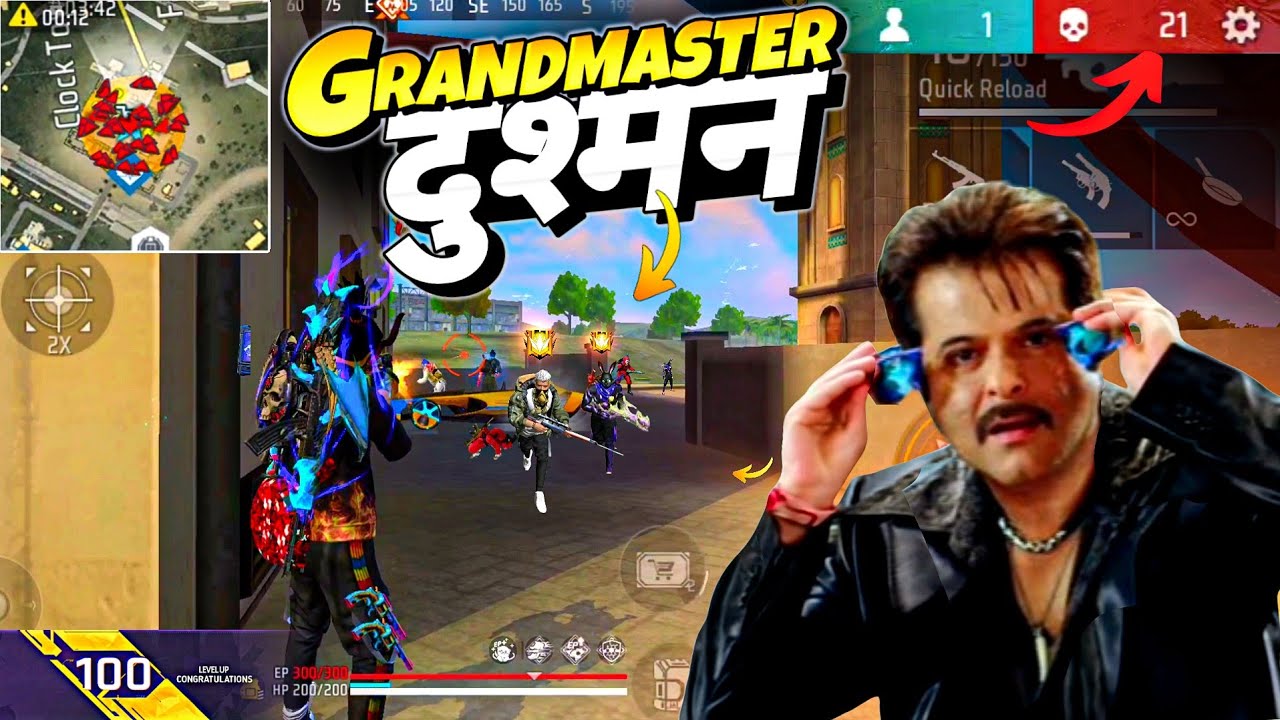 21 KILLS GrandMaster Lobby 🥶 Solo VS Squad Rank Hard Booyah 🔥 - Neel ...