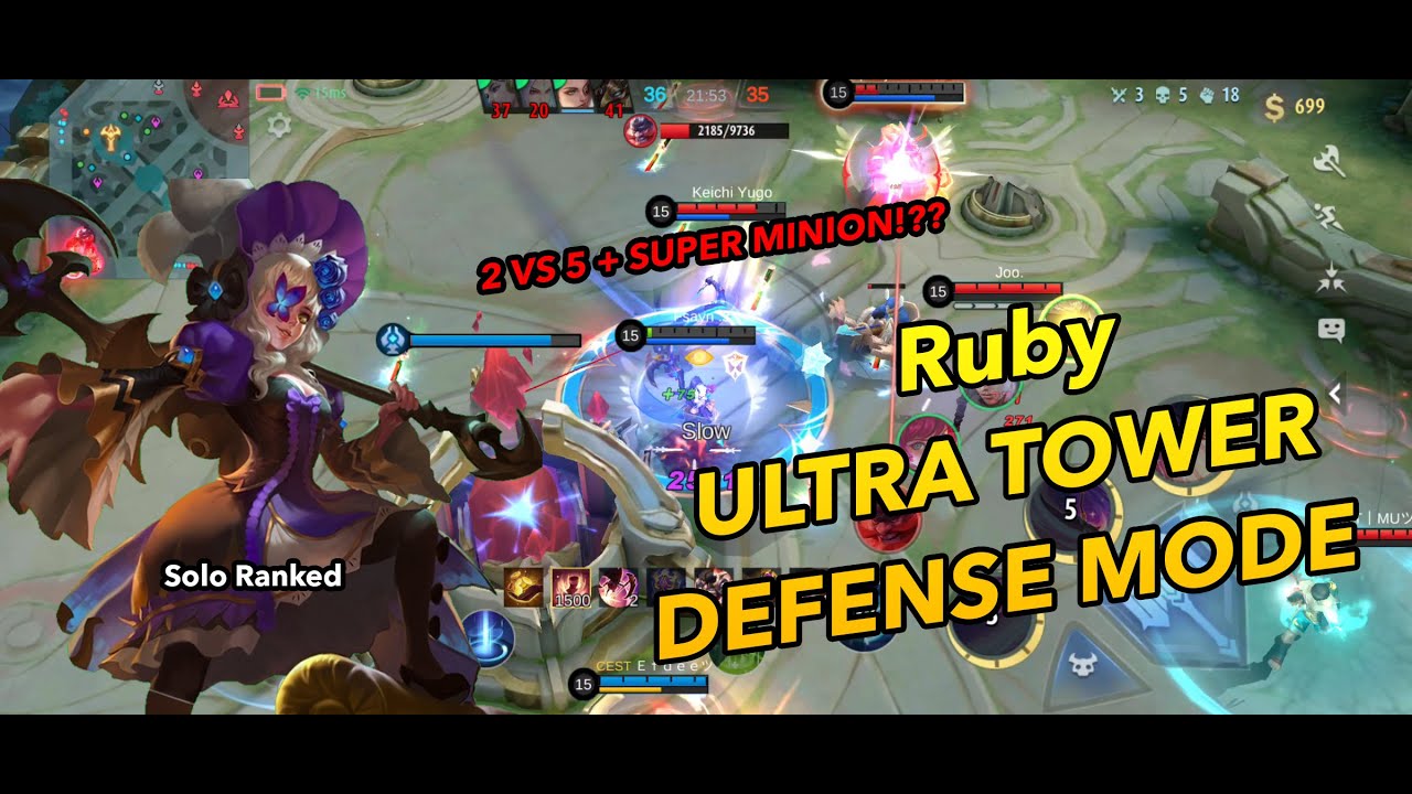 Ruby Ultra Tower Defense Mode! 🔥Mobile Legends Easy Rank Up Hero🔥 - YouTube