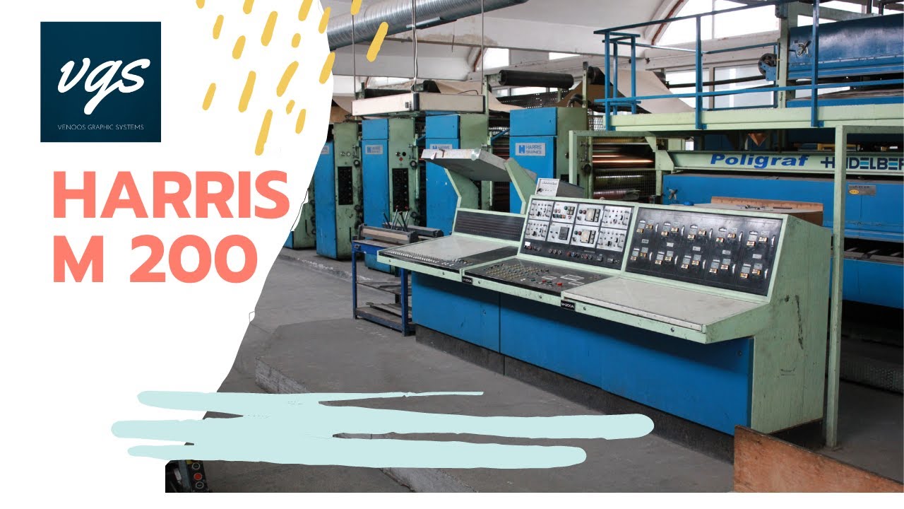 Harris M-200 Web Press - YouTube