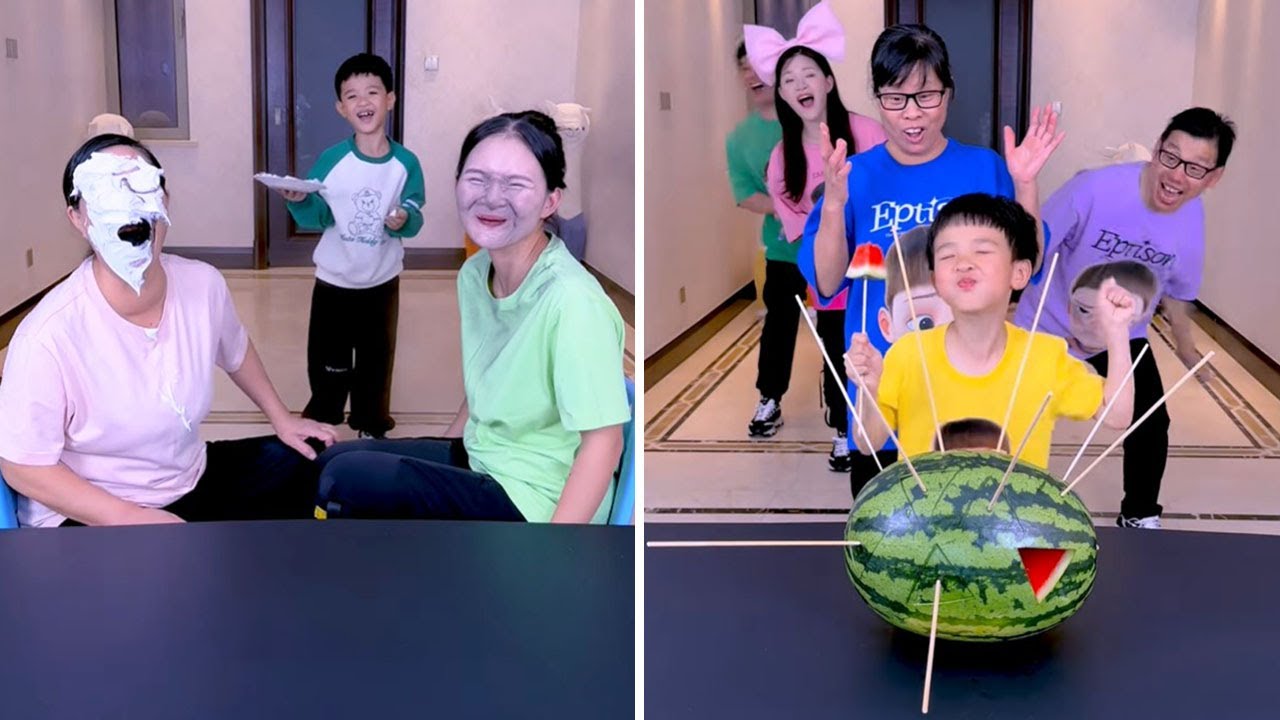 Come And Join Blind Guess Drinks,So Exciting! ! #Funnyfamily # ...