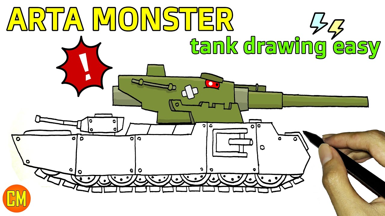 😱 Cara Menggambar Tank | Arta Monster | Homeanimations Tank - Part 2 ...