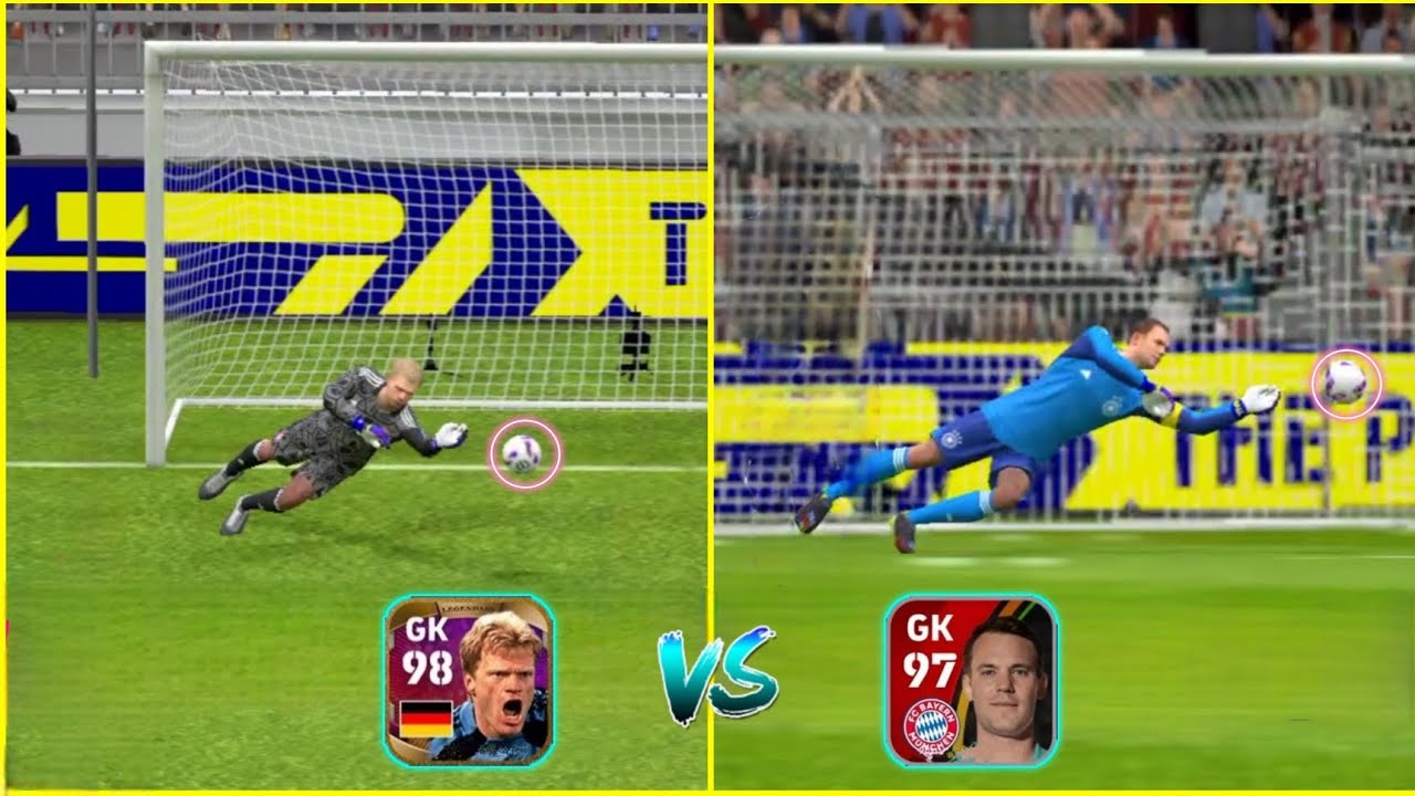 O. Kahn vs M. Neuer Comparison | eFootball 2023 Mobile - YouTube