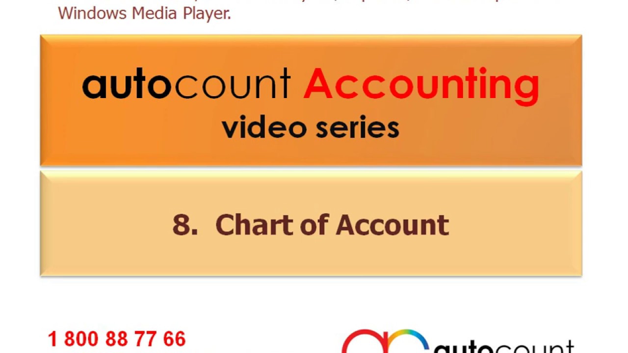 08-AutoCount Accounting Software Video Series - Chart of Account - YouTube