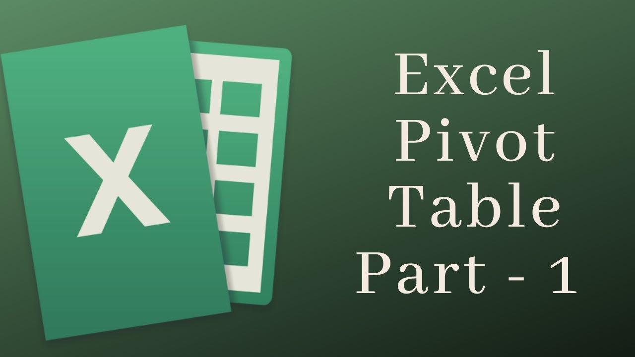 How to create a Pivot Table in Excel in Tamil | Part 1 | Must know ...