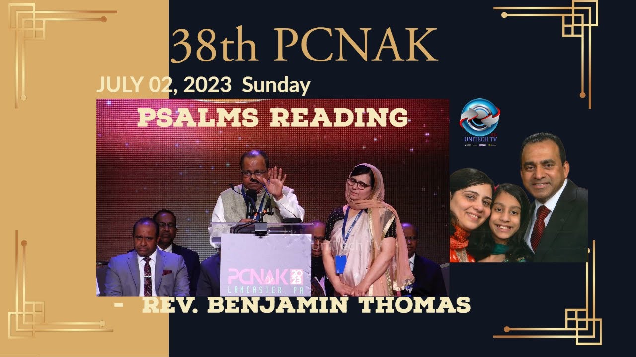 Psalms Reading by Pr Benjamin Thomas (COVID 19 Survivor) Sunday July ...