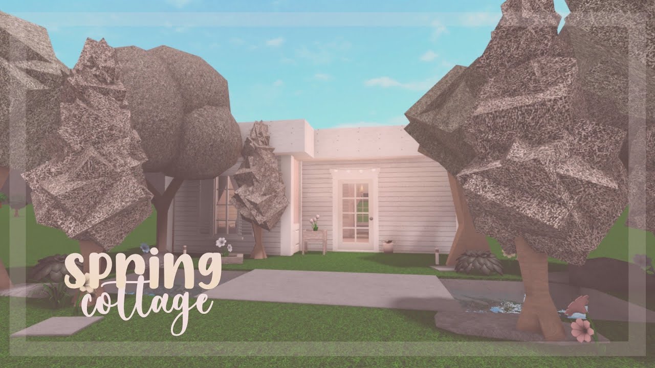 Spring Colonial Cottage 1 Story Home || Bloxburg Tour || thedailyrose ...